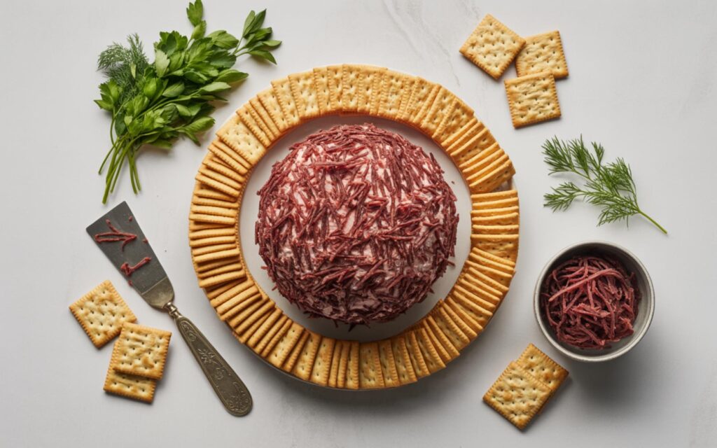 Chipped Beef Cheese Ball: Easy Party Appetiser