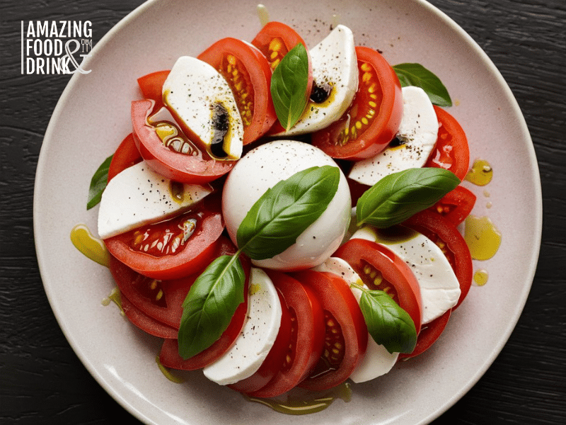 Best Classic Caprese Salad Recipe with Mozzarella and Basil