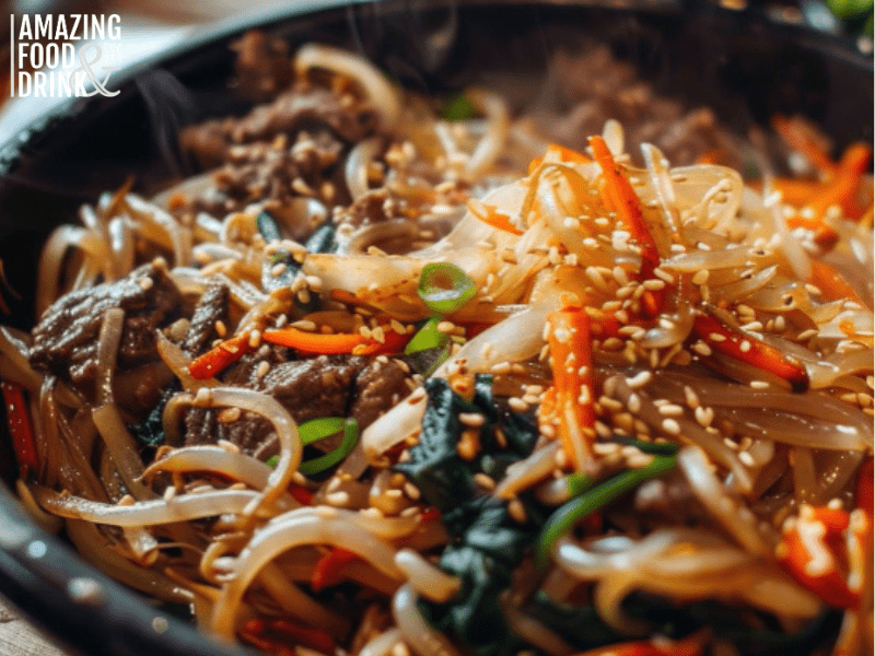 How to Make Authentic Korean Japchae - Amazing Food & Drink