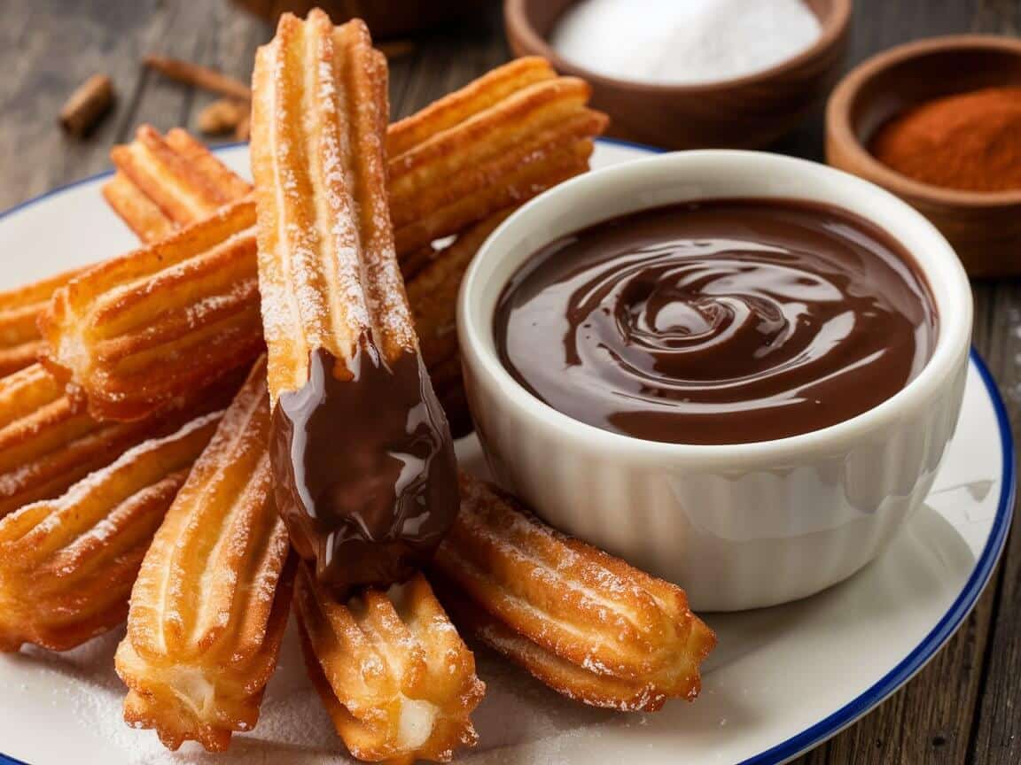 Spanish Churros and Chocolate: Sweet Homemade Recipe