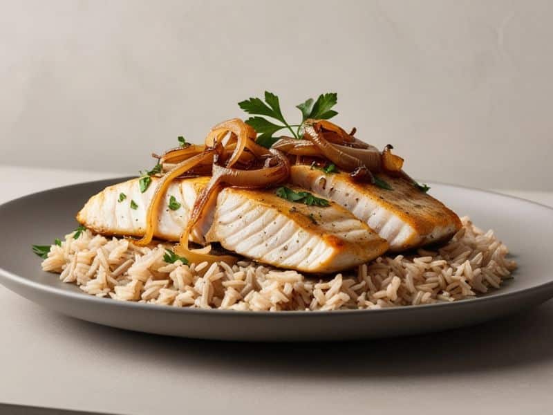 Baked Fish Sayadeya: An Egyptian Coastal Dish