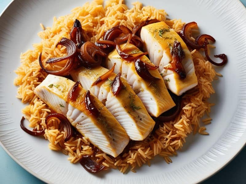 Baked Fish Sayadeya: An Egyptian Coastal Dish