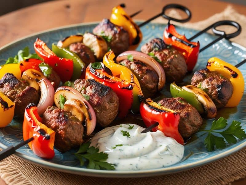 Kofta Kebabs: Spiced Ground Meat Skewers