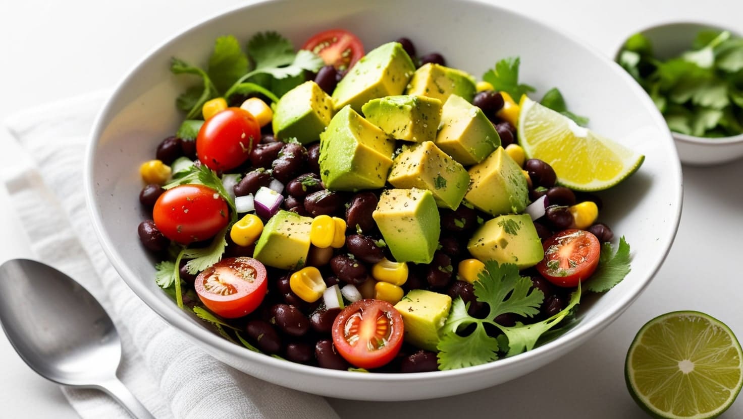 Delicious Avocado and Black Bean Salad: Healthy & Protein-Rich Recipe