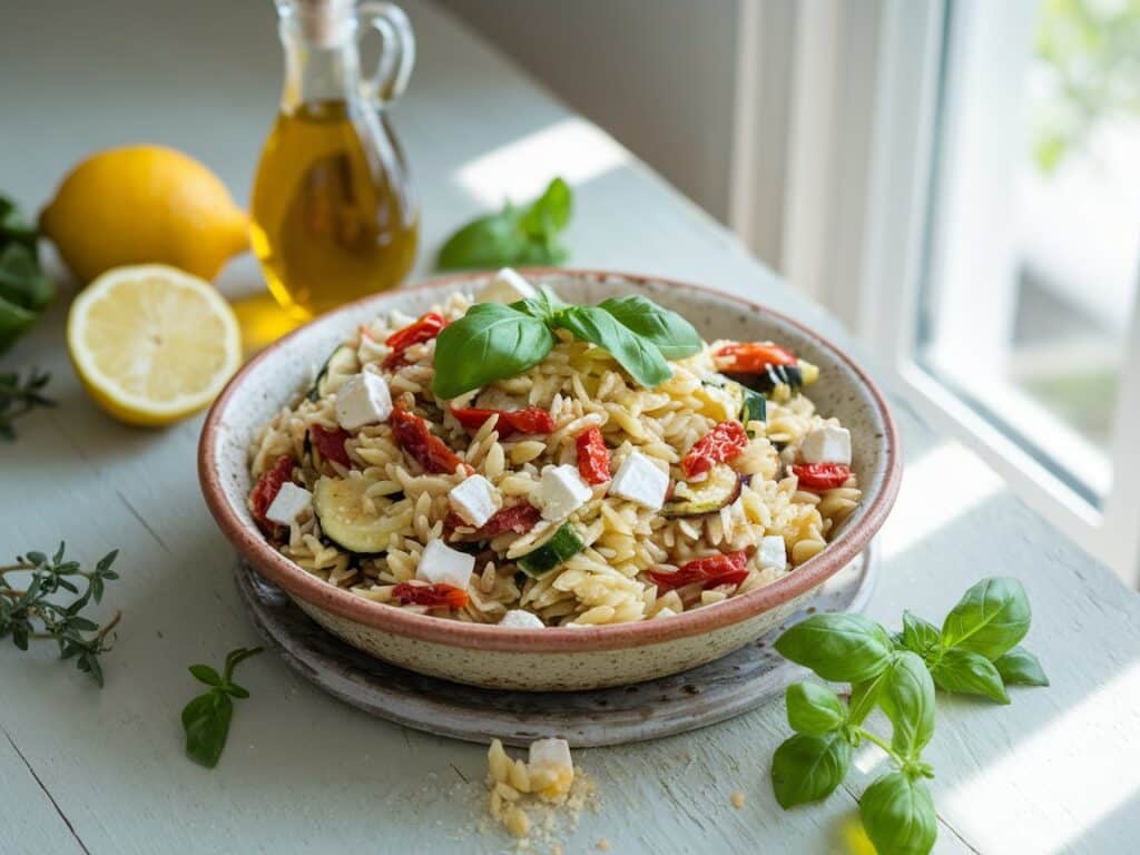 Orzo Pasta Salad: Fresh, Delicious Mediterranean Bite!