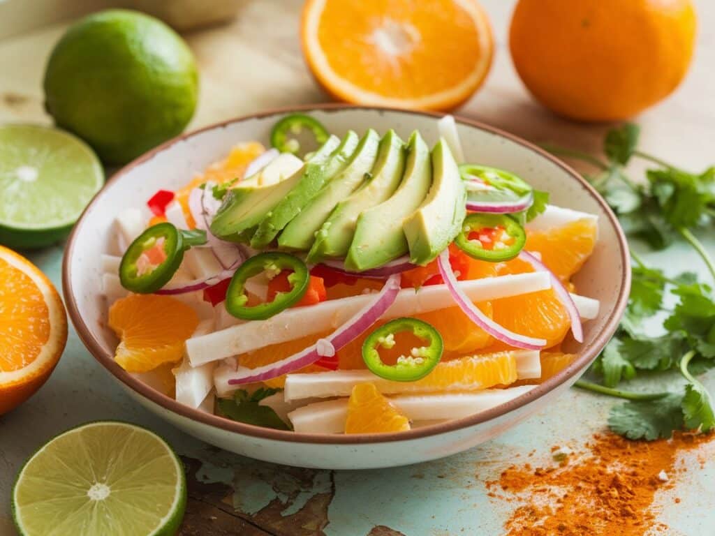 Jicama and Orange Salad with Lime - Amazing Food & Drink