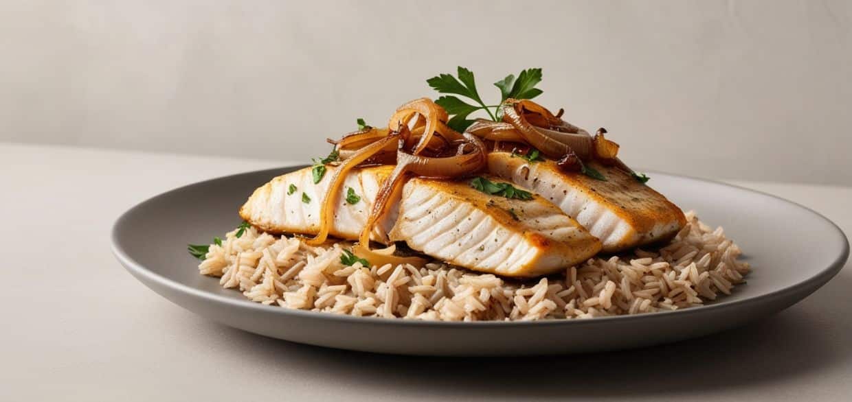 Baked Fish Sayadeya: An Egyptian Coastal Dish