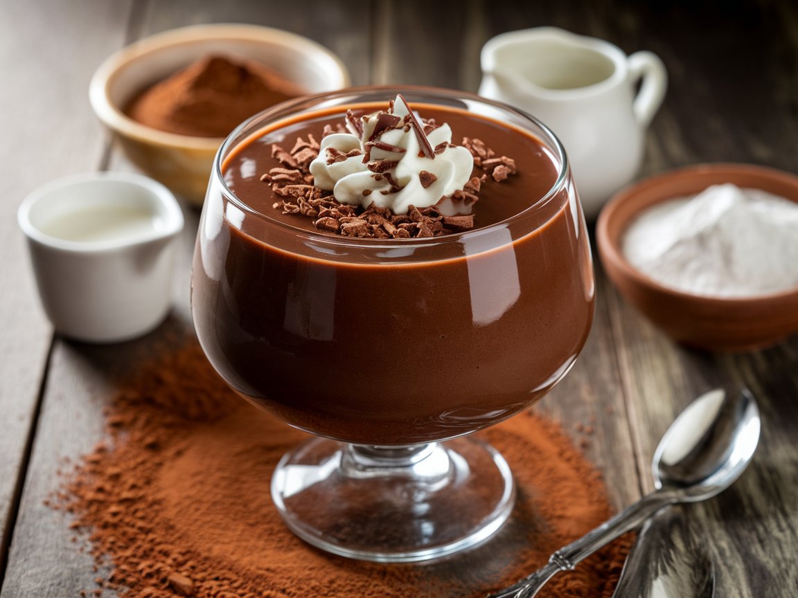 Perfect and Creamy Egg-Free Chocolate Pudding Recipe