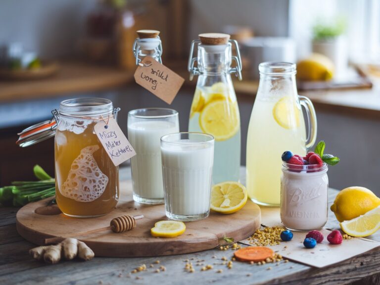 5 Easy Probiotic Drink Recipes for Gut Health & Immunity