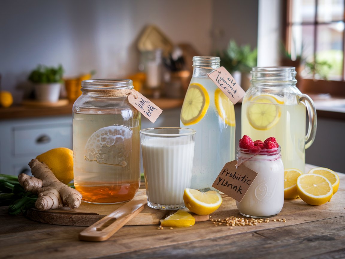 5 Easy Probiotic Drink Recipes for Gut Health & Immunity