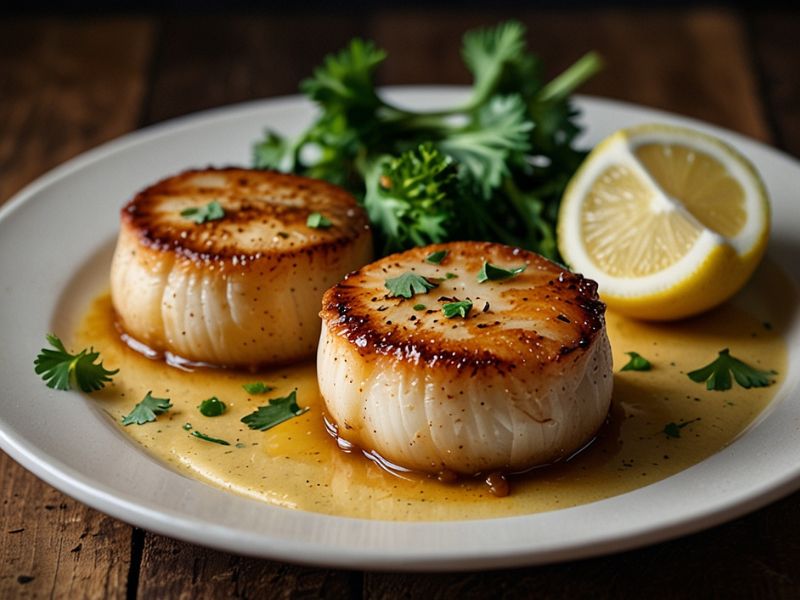 Easy Pan-Seared Scallops with Irish Butter Sauce Recipe