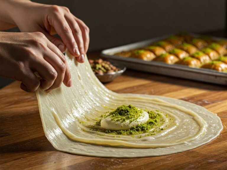 Authentic Turkish Katmer: Flaky Sweet Pastry Recipe