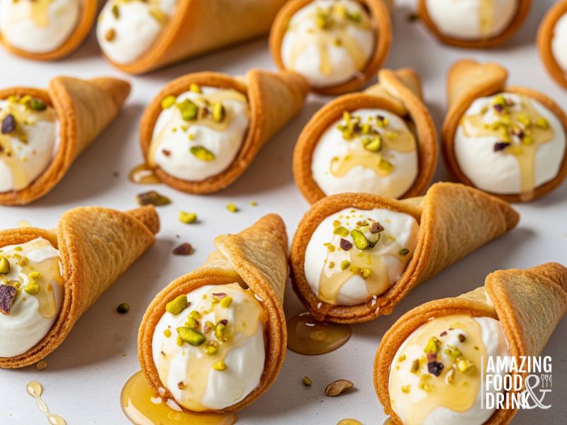 Authentic Qatayef Recipe with Ashta Cream and Walnut Filling
