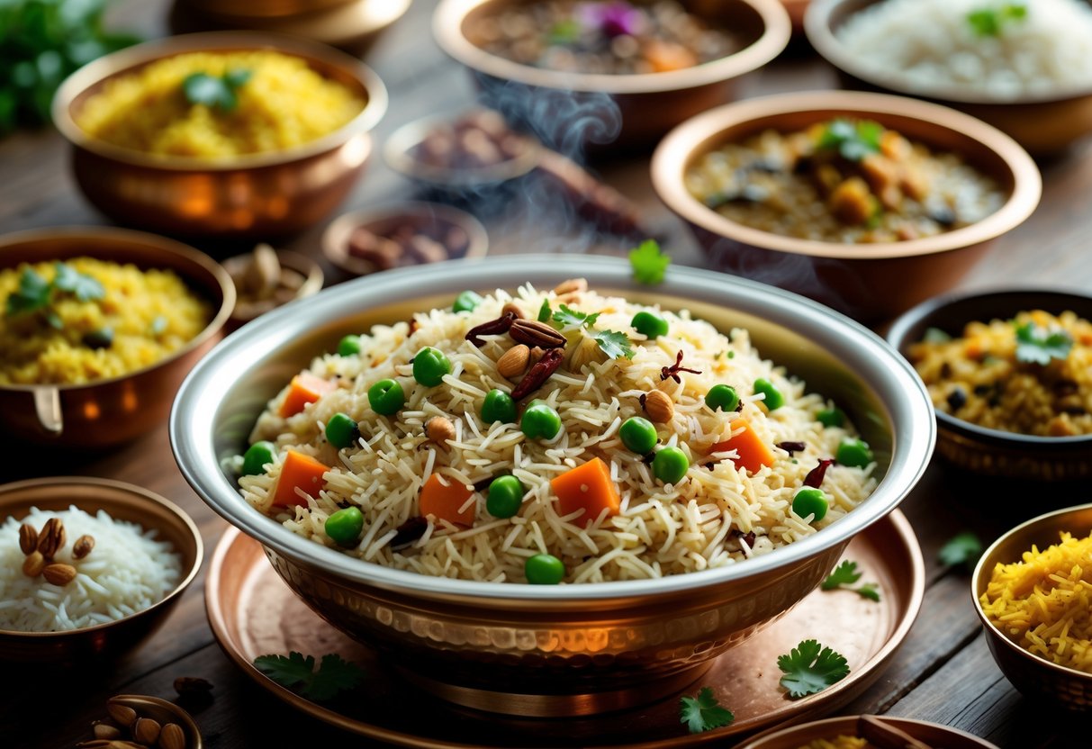 Indian Rice Dishes: Biryani, Pulao, Pongal and Regional Varieties ...