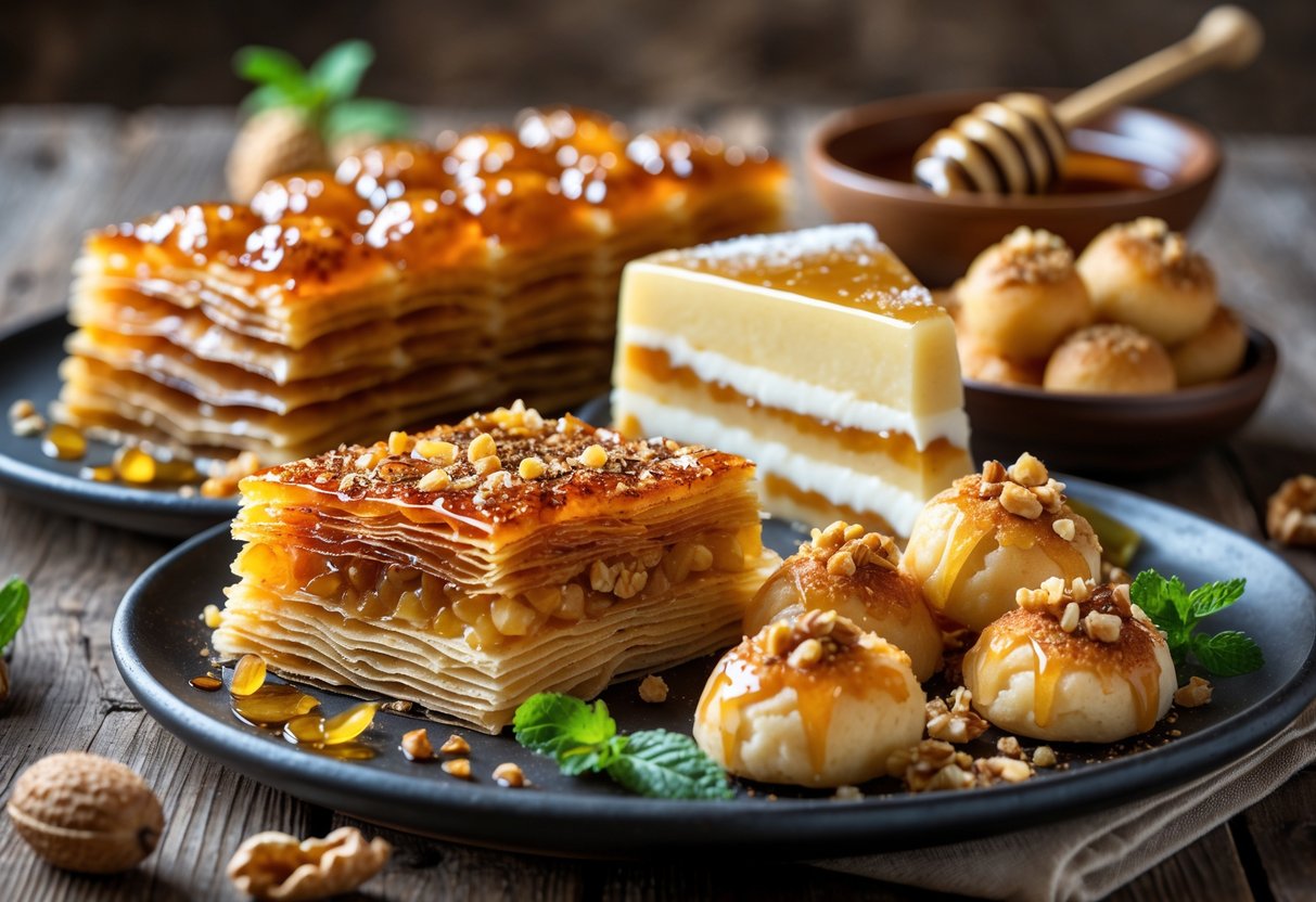 Greek Desserts: Baklava, Galaktoboureko, Loukoumades and Sweet ...